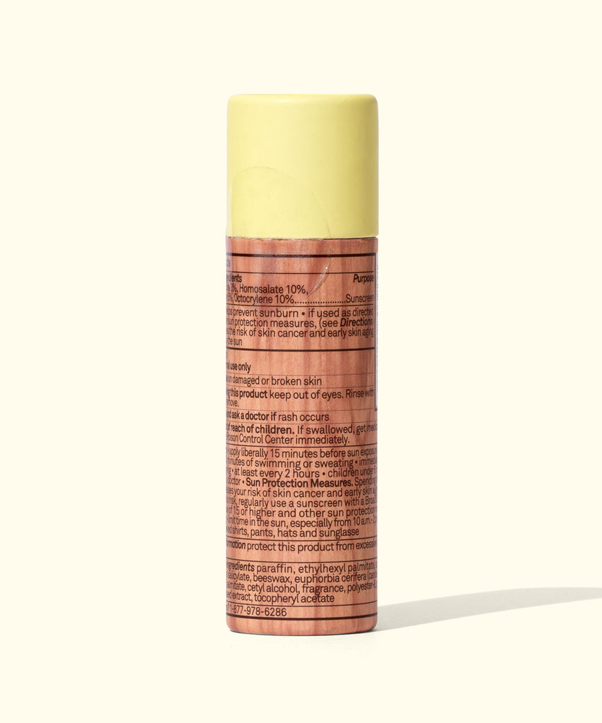 Paper Tube SPF 50 Sunscreen Face Stick, Original Sunscreen | Sun Bum